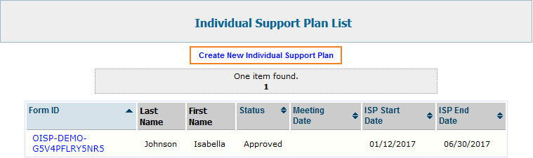 Create Individual Support Plan create-individual-support-plan