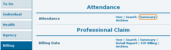 Attendance Summary Report attendance-summary-report