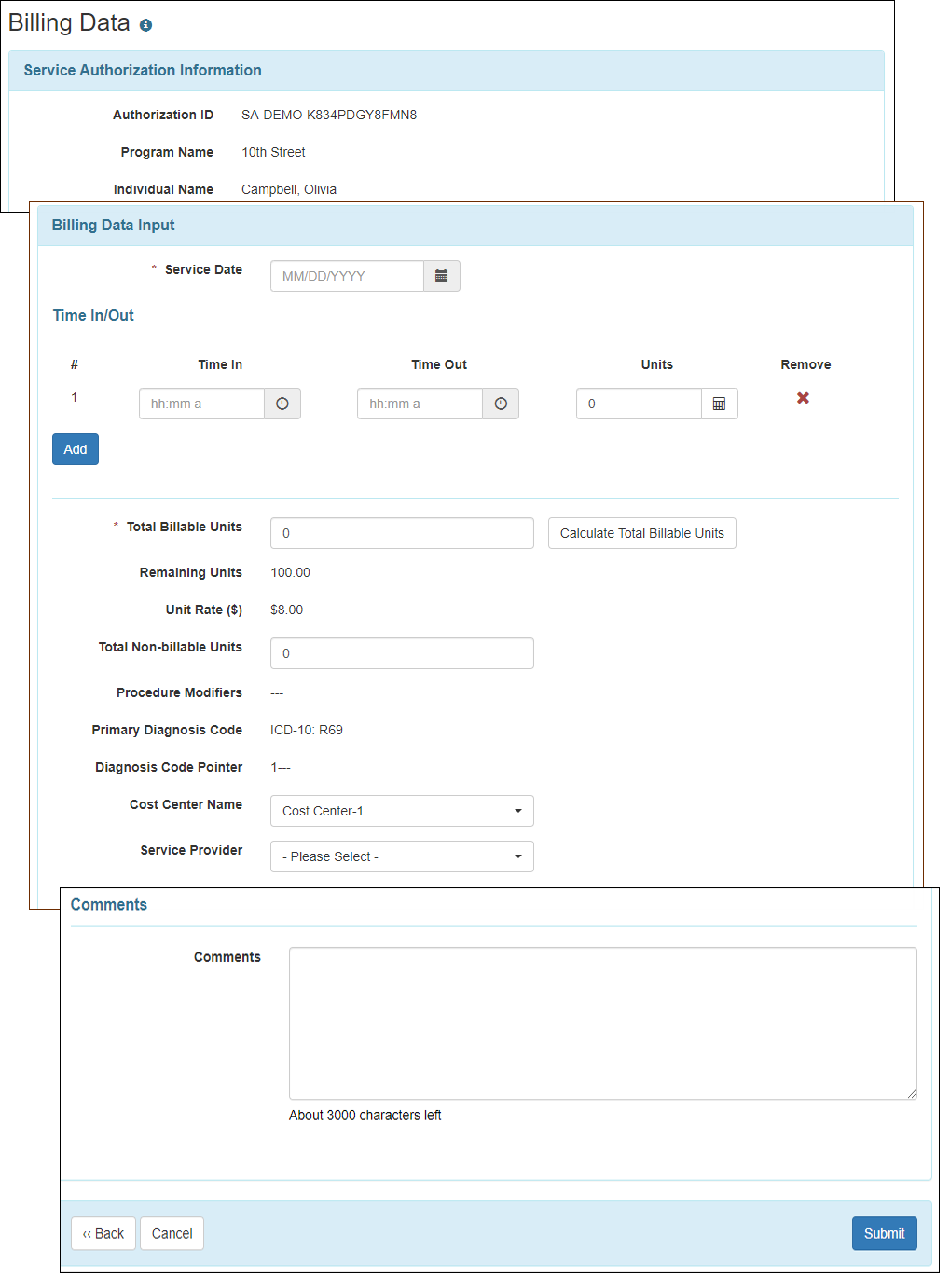 Generate Billing Data from Direct Billing