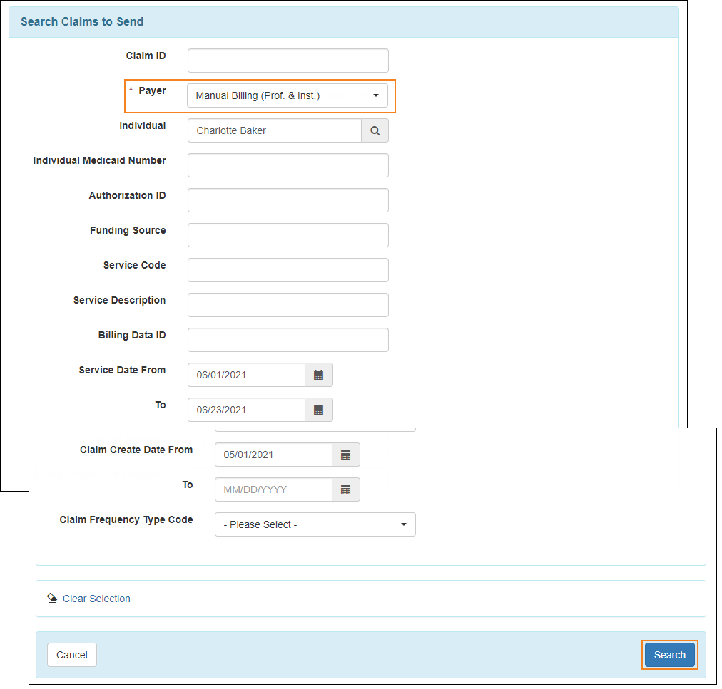 Send Claims in a Batch of 100