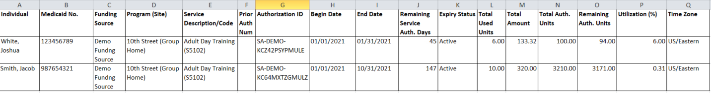 Agency Based Utilization Report