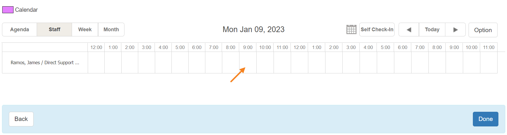Create, Self Remove, and Search Calendar Schedules
