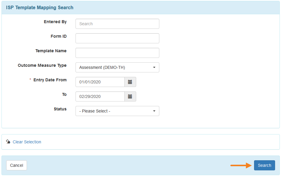 Create, Approve, Search, and Apply ISP Program Template Mappings