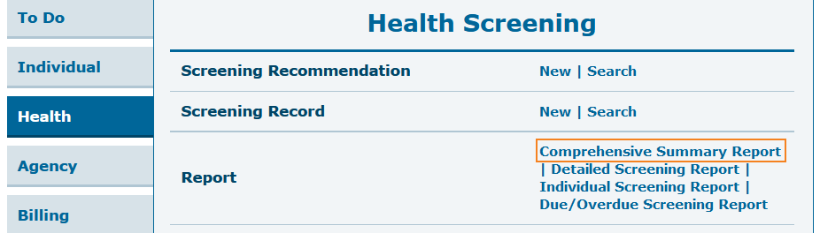 Health Screening Reports health-screening-reports
