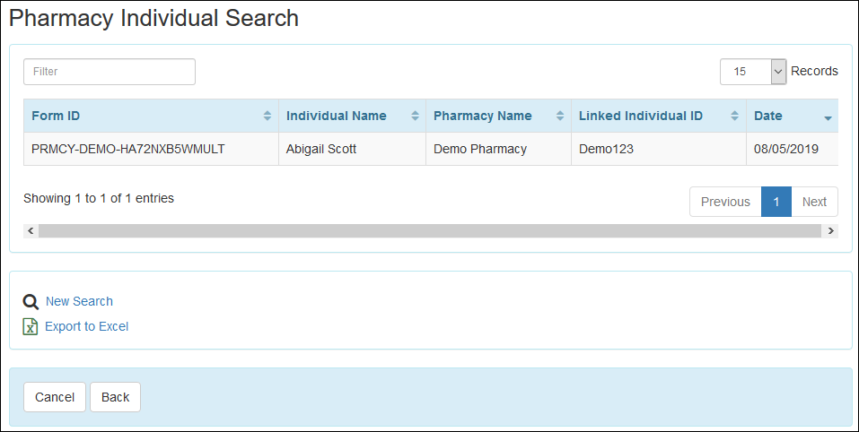 Pharmacy Interface