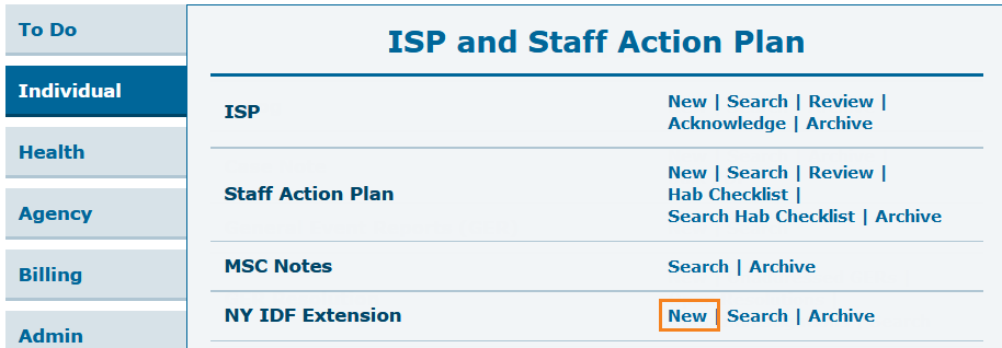 NY IDF Extension - New York