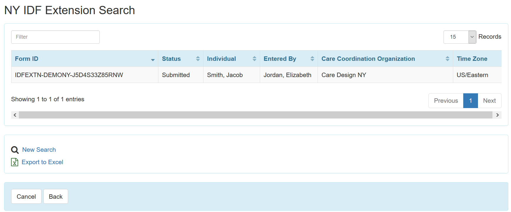NY IDF Extension - New York