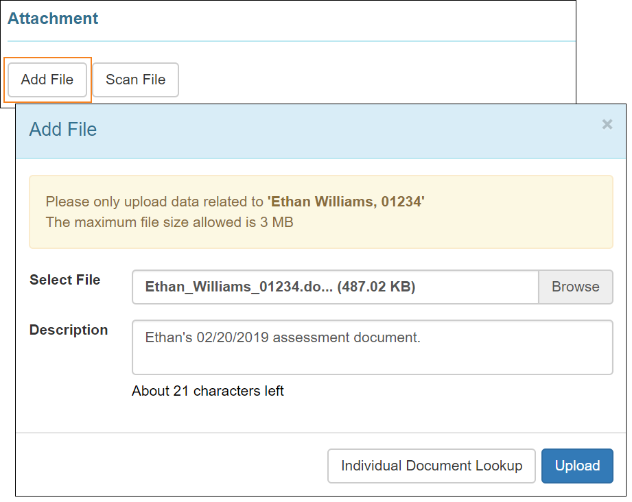 Edit Sections of the Individual Demographic Form (IDF)