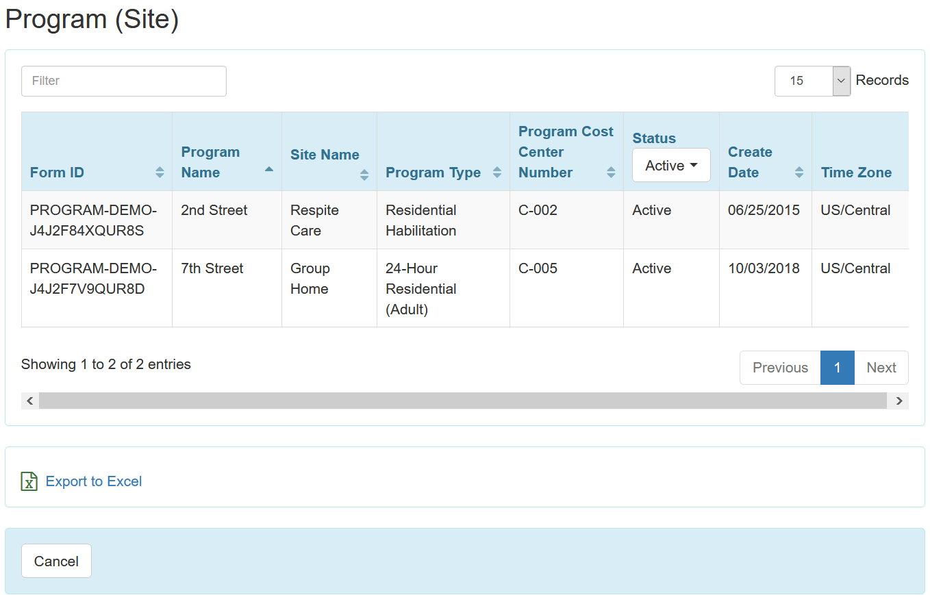 Add or Remove Individuals in Programs