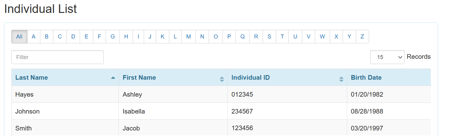 Create Individual Plan