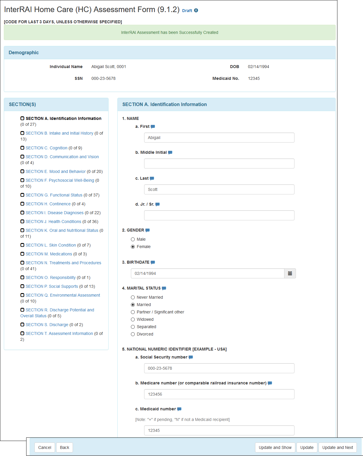 Interrai Assessment Form Fillable Pdf - Printable Forms Free Online