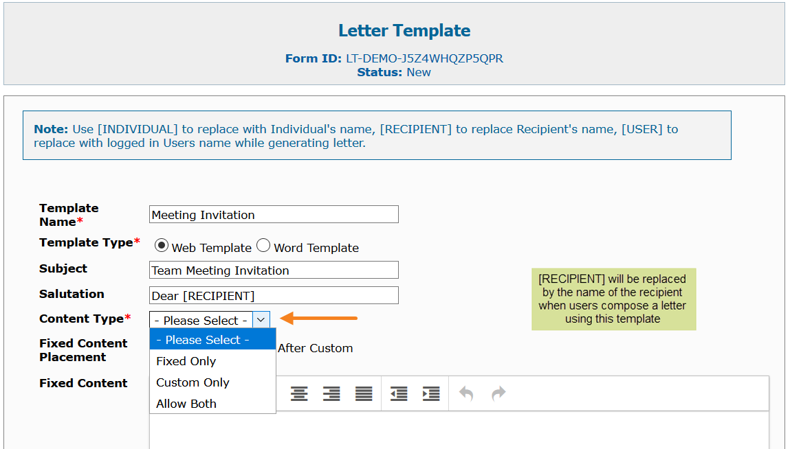 How To Create Letter Template In Word Database