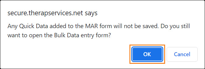 Enter Data in MAR