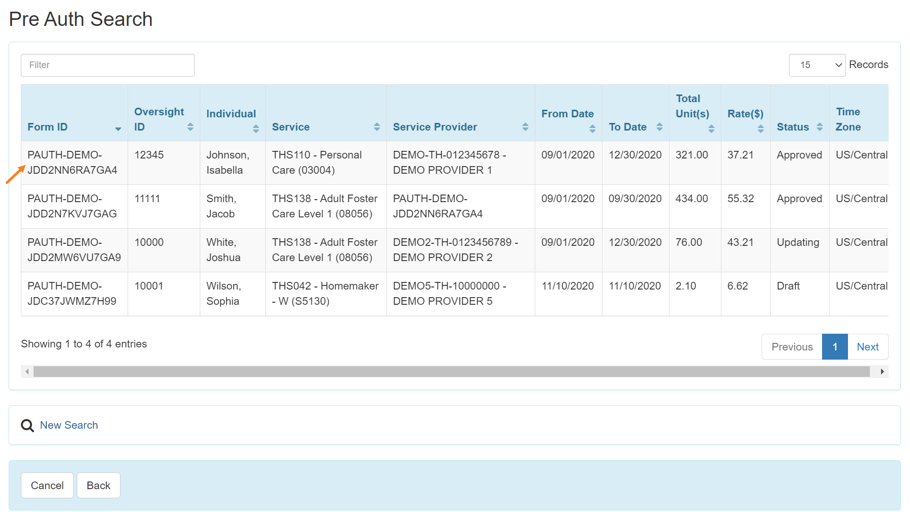 Copy Pre Auth - South Dakota LTSS