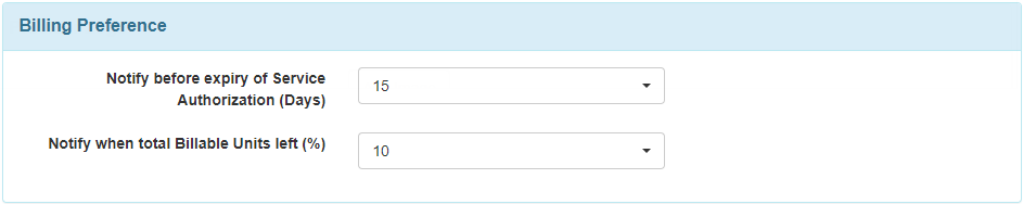 Set Billing Preference