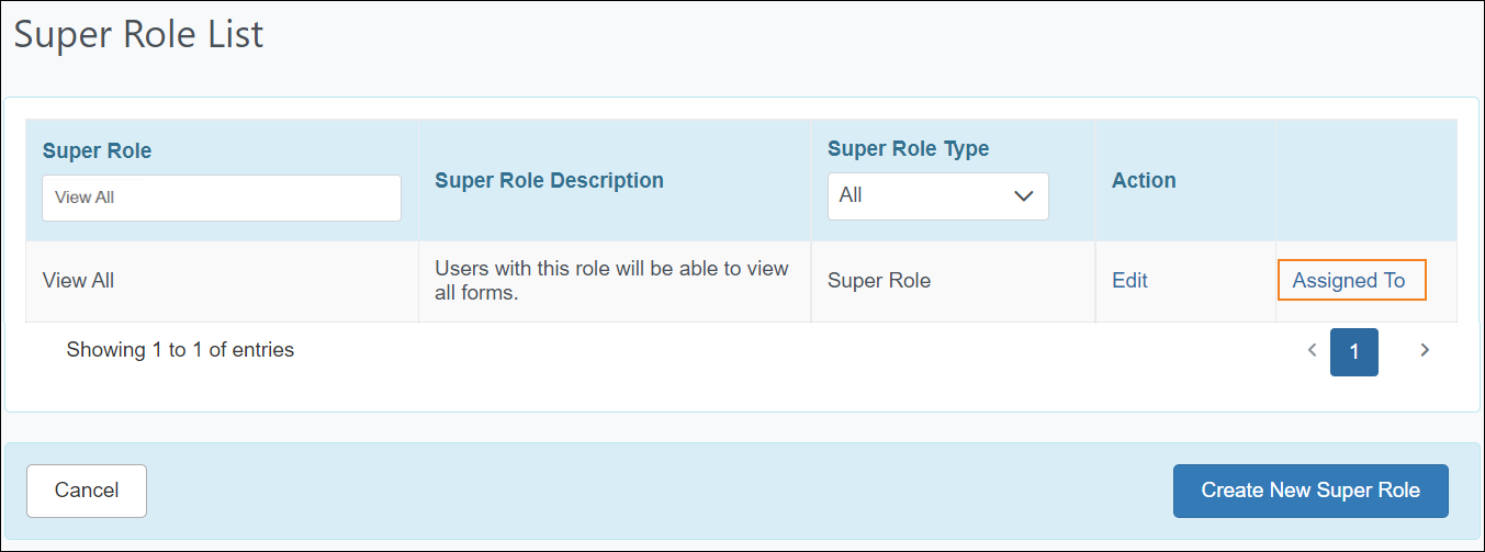 Manage Super Role
