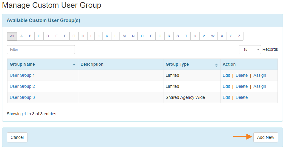 SComm Custom User Group