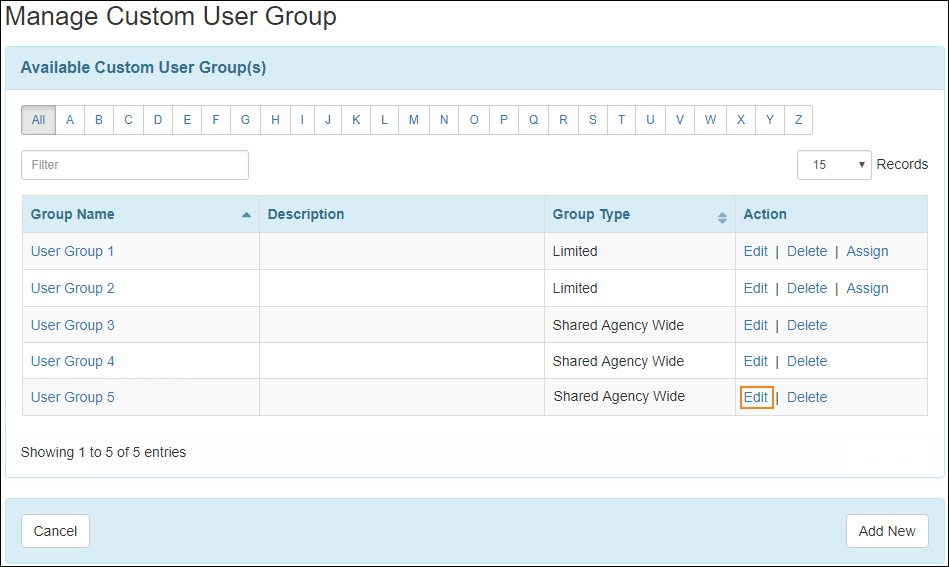 SComm Custom User Group