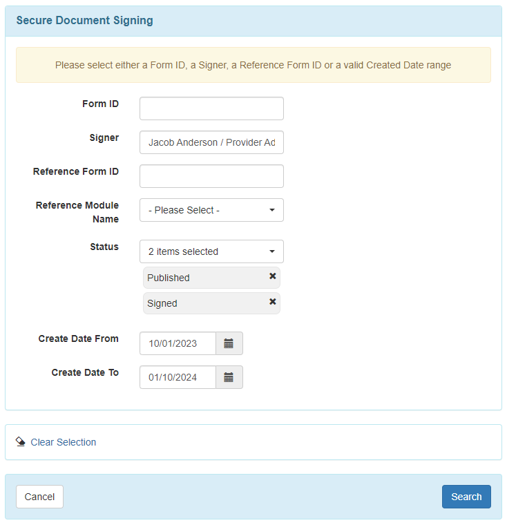 Secure Document Signing (SDS)