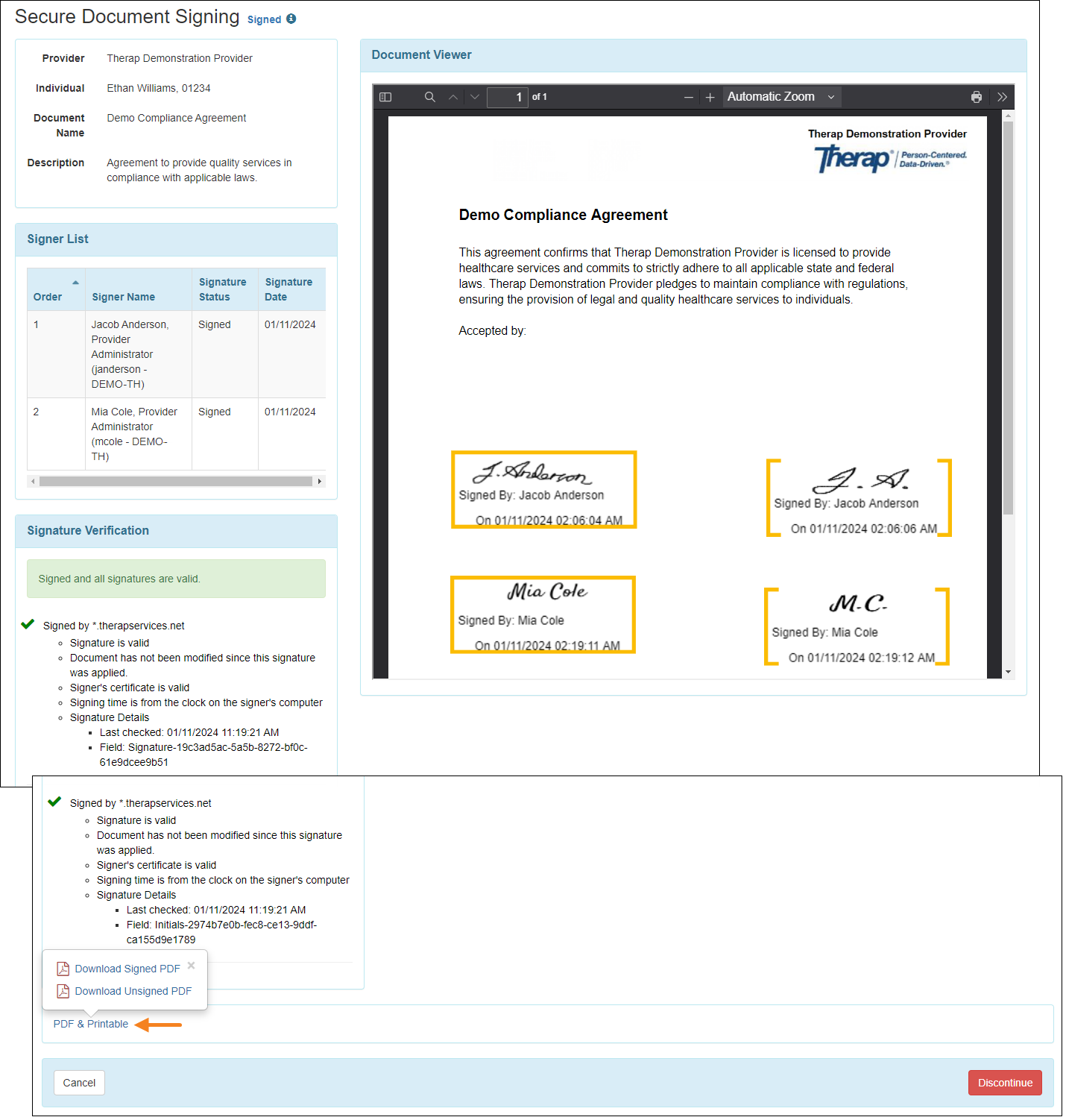 Secure Document Signing (SDS)