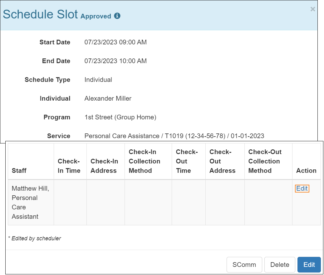 Create and Edit Schedules