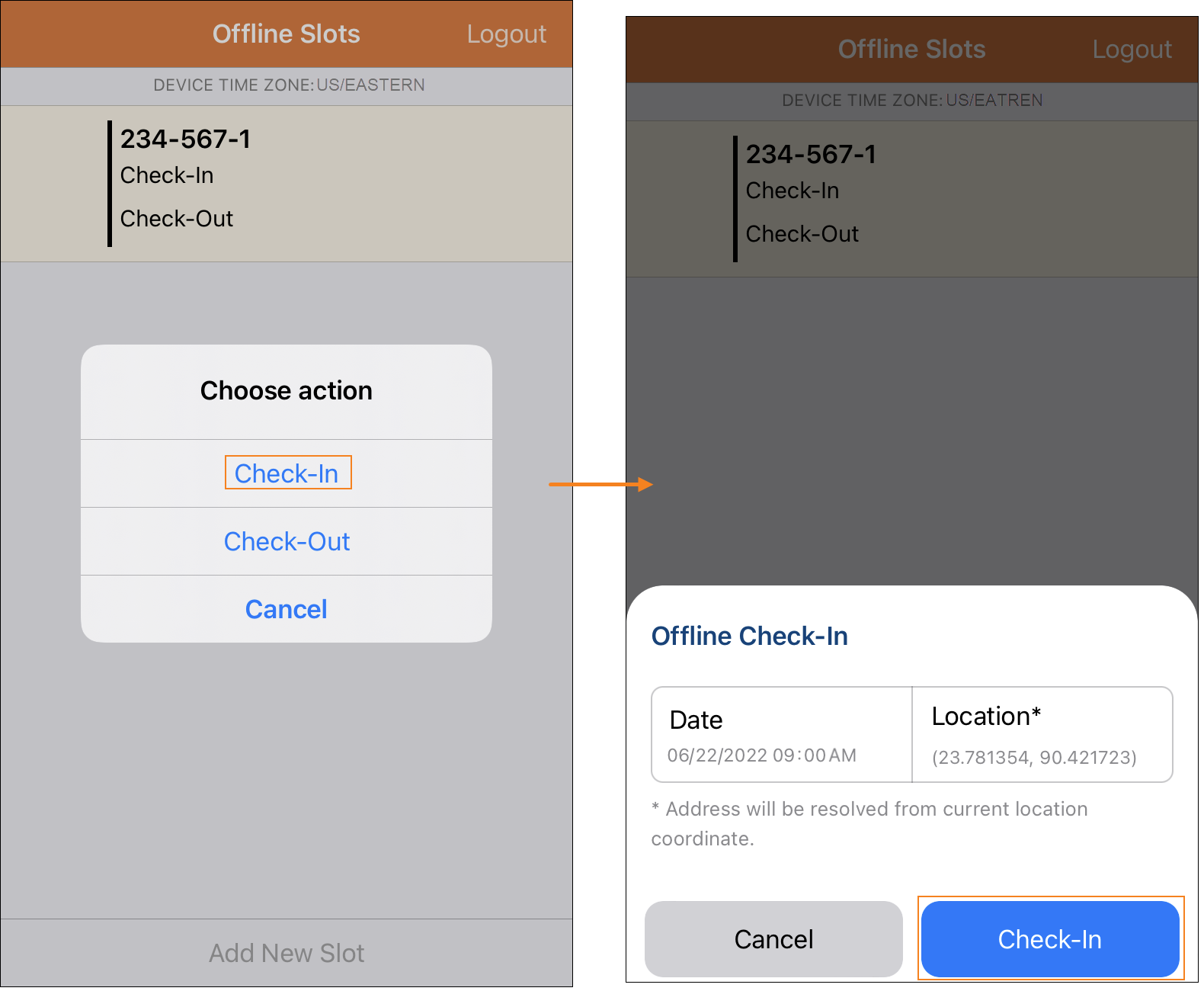Configuration, Check-In, and Check-Out using Offline Scheduling for ...