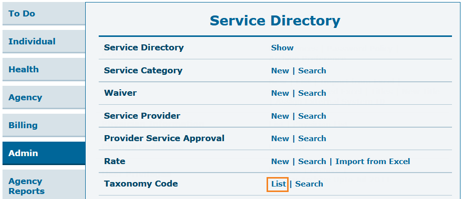 Taxonomy Code List And Search taxonomy-code-list-and-search