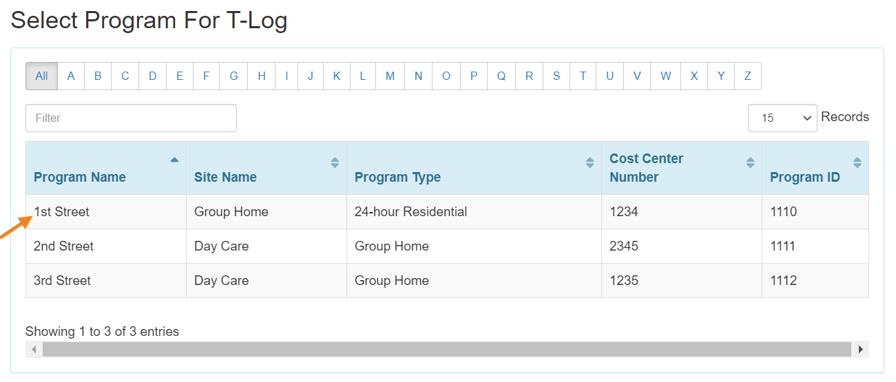 Create T-Log without an Individual