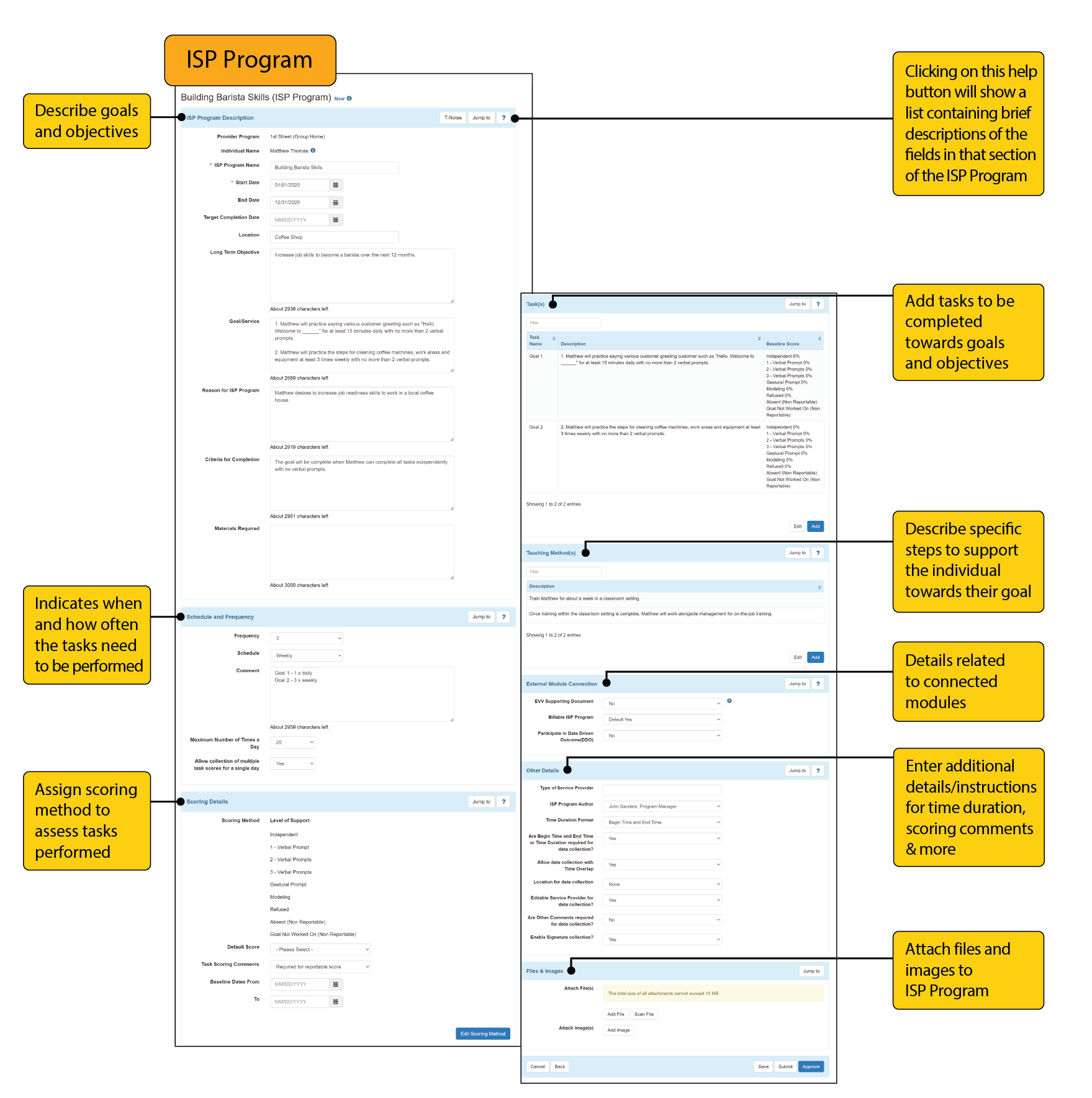 Therap ISP Programs Module