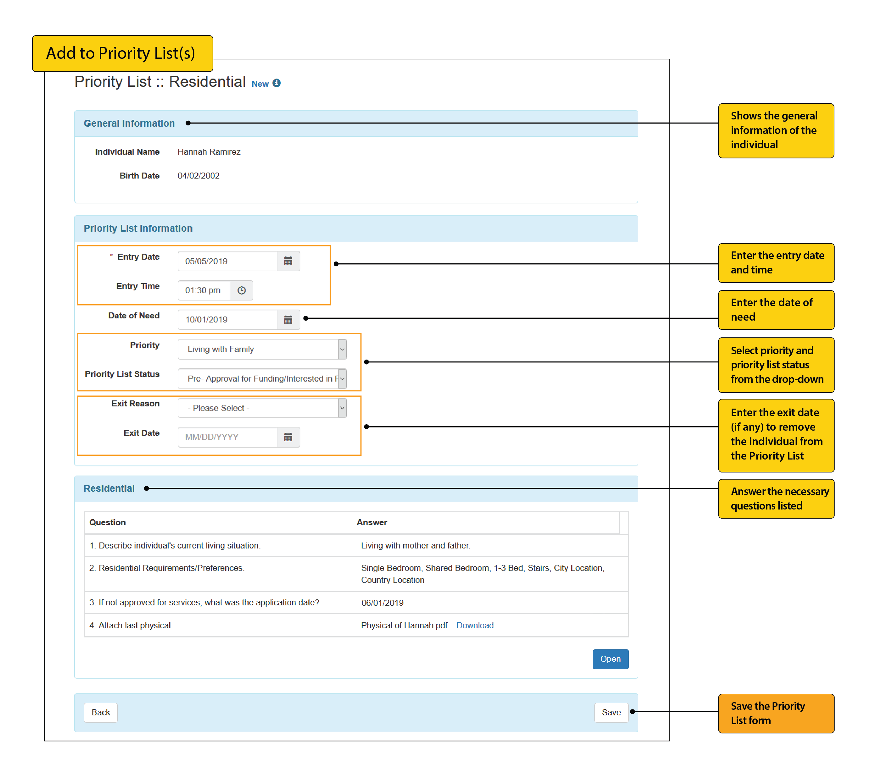 Therap Priority List Overview